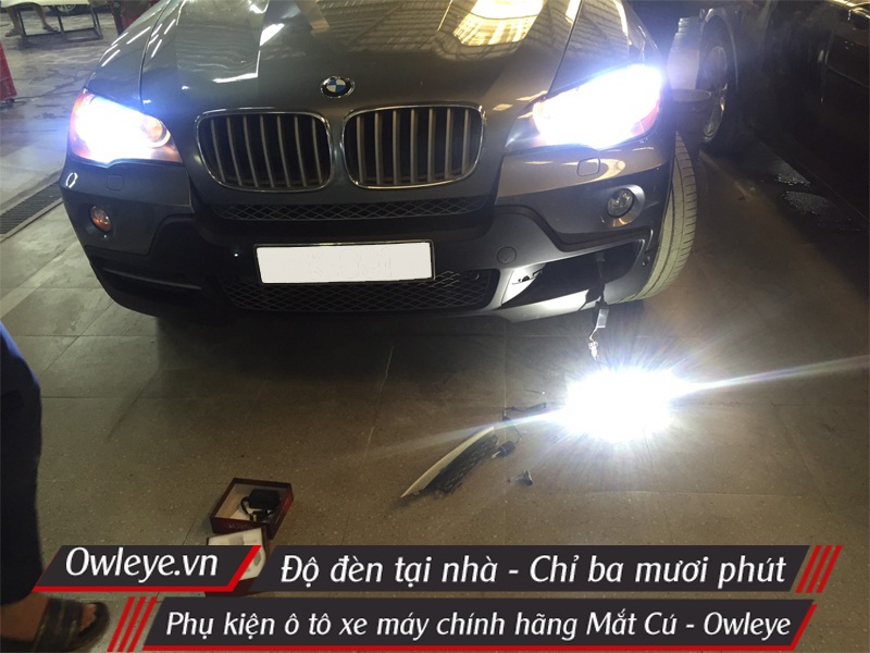 Độ đèn LED gầm cho ô tô BMW X5 - Owleye.vn